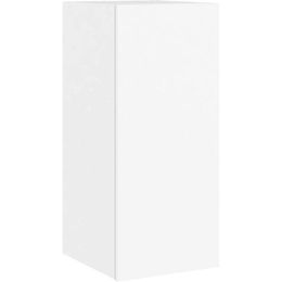 TV-Wandschrank mit LED-Leuchten Weiß 30,5x35x70 cm vidaXL