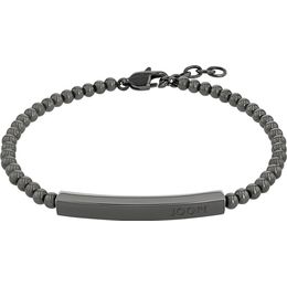 JOOP! Armband JOOP "2038993", grau (gunfarben), Armbänder, Herren, Edelstahl