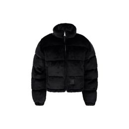 Bomberjacke Alpha Industries "Alpha Industries Women - Cold Weather Jackets Fur Puffer Women" Gr. L, schwarz, Damen, Shell/Lining: 100% Nylon, Filling: 100% Polyester, Fur: 100% Acrylic, Jacken