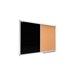 ALLboards Pinnwand und Kreidetafel 60,0 x 40,0 cm Textil schwarz