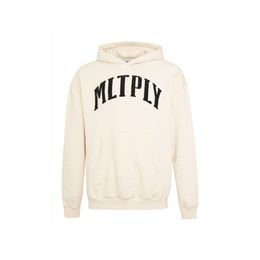 Multiply Apparel Sweatshirt 'Embroidery' Damen Gr&ouml;&szlig;e XXL hellbeige / schwarz / wei&szlig;