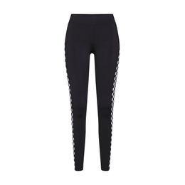 Urban Classics Leggings Damen Gr&ouml;&szlig;e M schwarz / wei&szlig;