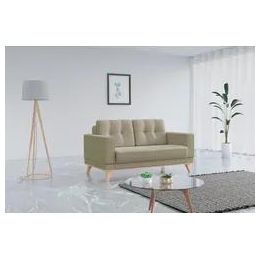 Sit & More 2-Sitzer SIT & MORE "Lavida", grün, B:165cm H:90cm T:97cm, 100% PES, Sofas