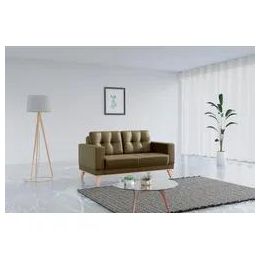 Sit & More 2-Sitzer SIT & MORE "Lavida", grün (olive), B:165cm H:90cm T:97cm, 100% PES, Sofas