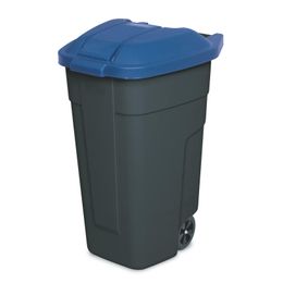 BRB M&uuml;lltonne 100 Liter VE: 2 St&uuml;ck, anthrazit/blau
