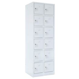 BRB 74324 F&auml;cherschrank 180 x 50 x 60 cm - 2x6 F&auml;cher