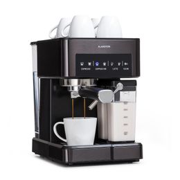 Klarstein Arabica Comfort Siebtr&auml;germaschine 1350W 20 Bar 1,8l Touch-Bedienfeld