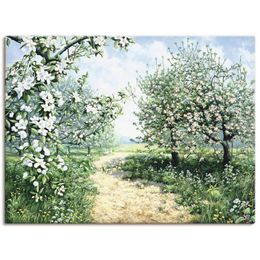 Wandbild Artland "Frühling I", grün, B:120cm H:90cm, Canvas, Leinwand, Bilder, als Leinwandbild, Poster, Wandaufkleber in verschied. Größen