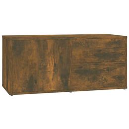 vidaXL - TV-Schrank Räuchereiche 80x34x36 cm Holzwerkstoff