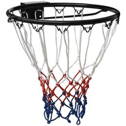 vidaXL - Basketballring Schwarz 39 cm Stahl