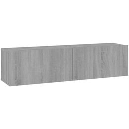 vidaXL - TV-Wandschrank Grau Sonoma 120x30x30 cm Holzwerkstoff