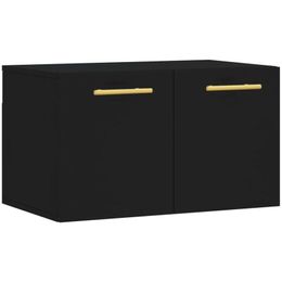 vidaXL - Wandschrank Schwarz 60x36,5x35 cm Holzwerkstoff