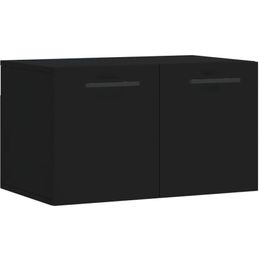 vidaXL - Wandschrank Schwarz 60x36,5x35 cm Holzwerkstoff