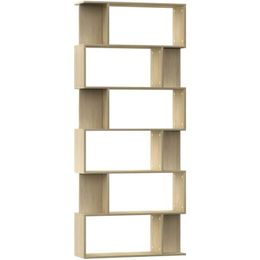 Bücherregal/Raumteiler Sonoma-Eiche 80x24x192 cm Holzwerkstoff vidaXL