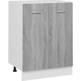 Unterschrank Grau Sonoma 60x46x81,5 cm Holzwerkstoff vidaXL