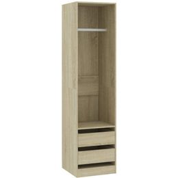 Kleiderschrank mit Schubladen Sonoma-Eiche 50x50x200 cm vidaXL