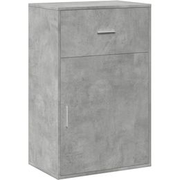 vidaXL - Beistellschrank Betongrau 56,5x39x90 cm Holzwerkstoff