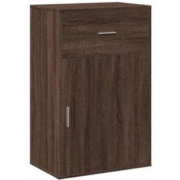 Beistellschrank Braun Eichen-Optik 56,5x39x90 cm Holzwerkstoff vidaXL