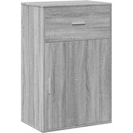 vidaXL - Beistellschrank Grau Sonoma 56,5x39x90 cm Holzwerkstoff