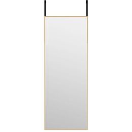 vidaXL - Türspiegel Golden 30x80 cm Glas und Aluminium