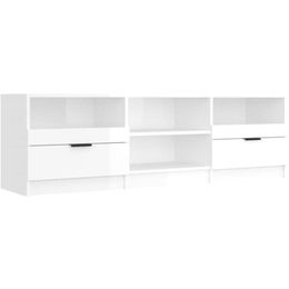 TV-Schrank Hochglanz-Weiß 150x33,5x45 cm Holzwerkstoff vidaXL