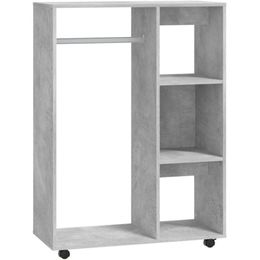 vidaXL - Kleiderschrank Betongrau 80x40x110 cm Holzwerkstoff