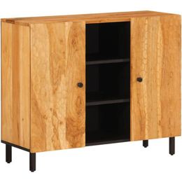 vidaXL - Beistellschrank 90x33x75 cm Massivholz Akazie