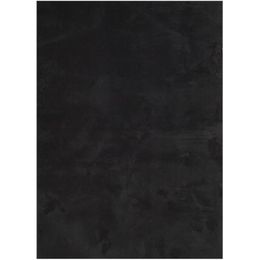 vidaXL - Teppich huarte Kurzflor Weich und Waschbar Schwarz 160x230 cm