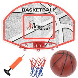 vidaXL - 5-tlg. Basketball-Set zur Wandmontage 66x44,5 cm