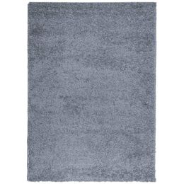 vidaXL - Teppich Shaggy Hochflor Modern Blau 200x280 cm