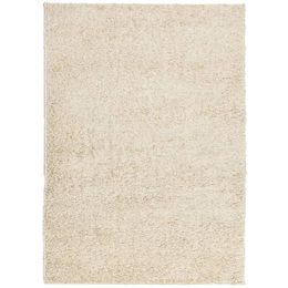 vidaXL - Teppich Shaggy Hochflor Modern Golden 200x280 cm