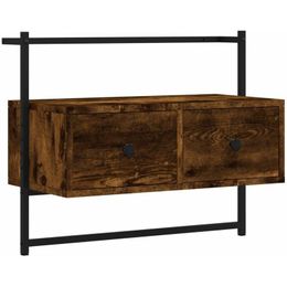 Jinlefu - TV-Wandschrank Räuchereiche 60,5x30x51 cm Holzwerkstoff vidaXL