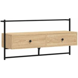 Jinlefu - TV-Wandschrank Sonoma-Eiche 100,5x30x51 cm Holzwerkstoff vidaXL