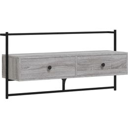 TV-Wandschrank Grau Sonoma 100,5x30x51 cm Holzwerkstoff vidaXL