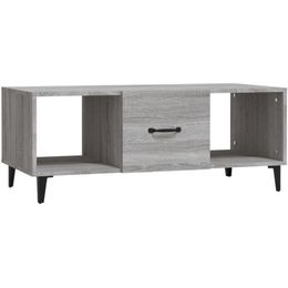 Jinlefu - Couchtisch Grau Sonoma 102x50x40 cm Holzwerkstoff vidaXL