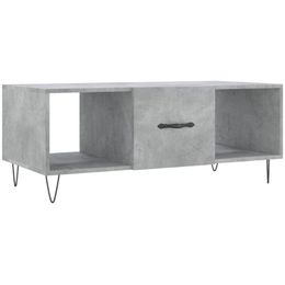 Jinlefu - Couchtisch Betongrau 102x50x40 cm Holzwerkstoff vidaXL