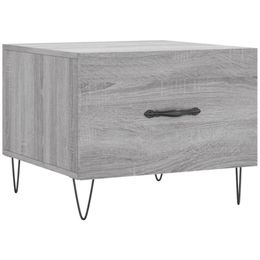 Jinlefu - Couchtisch Grau Sonoma 50x50x40 cm Holzwerkstoff vidaXL