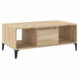 Jinlefu - Couchtisch Sonoma-Eiche 90x50x36,5 cm Holzwerkstoff vidaXL