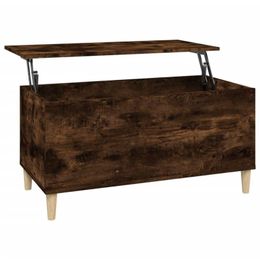 Jinlefu - Couchtisch Räuchereiche 90x44,5x45 cm Holzwerkstoff vidaXL