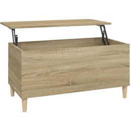 Jinlefu - Couchtisch Sonoma-Eiche 90x44,5x45 cm Holzwerkstoff vidaXL