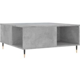 Jinlefu - Couchtisch Betongrau 80x80x36,5 cm Holzwerkstoff vidaXL