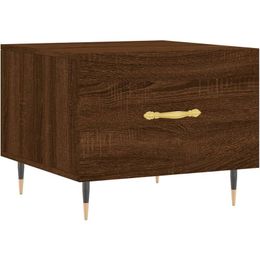 Jinlefu - Couchtisch Braun Eichen-Optik 50x50x40 cm Holzwerkstoff vidaXL