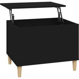 Jinlefu - Couchtisch Schwarz 60x44,5x45 cm Holzwerkstoff vidaXL