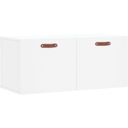 vidaXL - Wandschrank Weiß 80x36,5x35 cm Holzwerkstoff