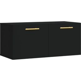 Wandschrank Schwarz 80x36,5x35 cm Holzwerkstoff vidaXL