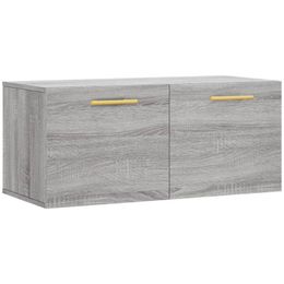 Wandschrank Grau Sonoma 80x36,5x35 cm Holzwerkstoff vidaXL