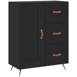 vidaXL - Sideboard Schwarz 69,5x34x90 cm Holzwerkstoff