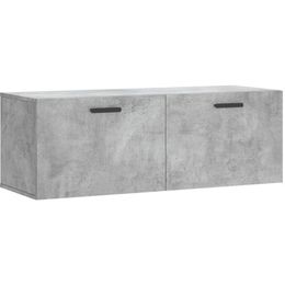 vidaXL - Wandschrank Betongrau 100x36,5x35 cm Holzwerkstoff