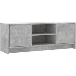 vidaXL - TV-Schrank Betongrau 102x30x37,5 cm Holzwerkstoff