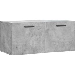 vidaXL - Wandschrank Betongrau 80x36,5x35 cm Holzwerkstoff